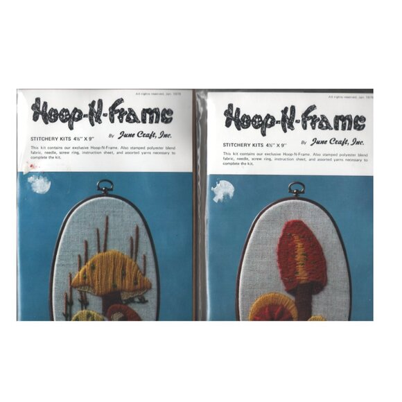 June Craft Inc. | Office | 2 June Craft Vintage Stitchery Kits 4 2 X 9 ...